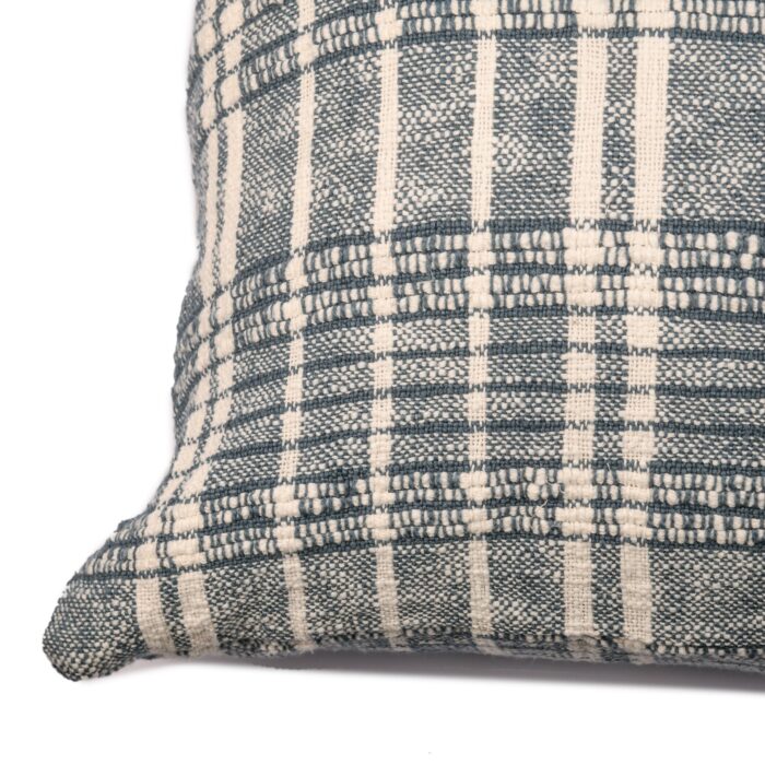 Heavy Check Cushion 60x60cm - Blueberry | Urban Stock New Zealand